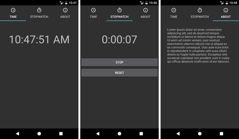 Exercise 2: Implement tab navigation with TabLayout